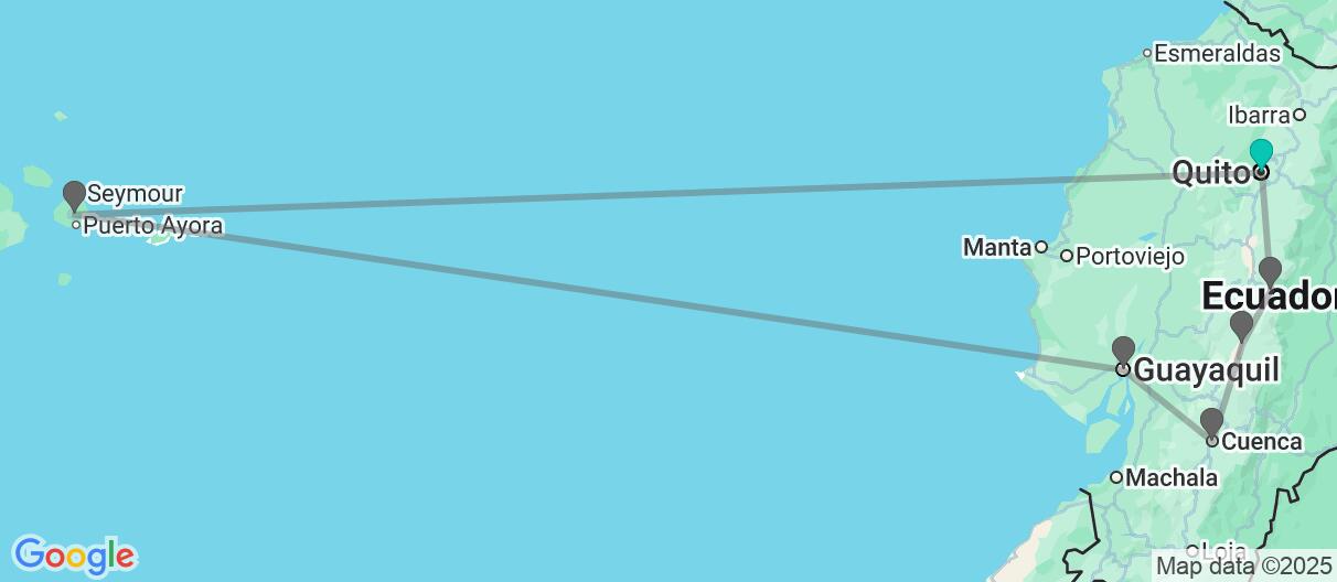 Map Of Ecuador Beaches